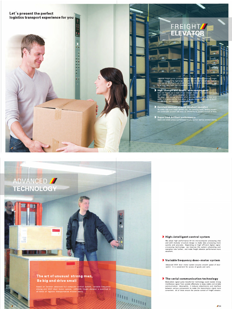 3. LARSSON Freight Elevator | PDF
