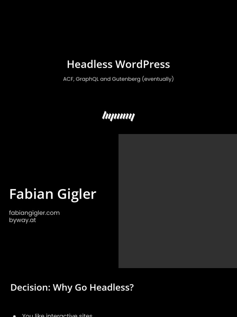 WCV - Headless WordPress | PDF