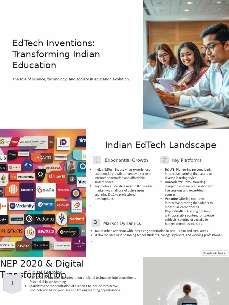 EdTech Inventions Transforming Indian Education | PDF | Educational Technology | Learning