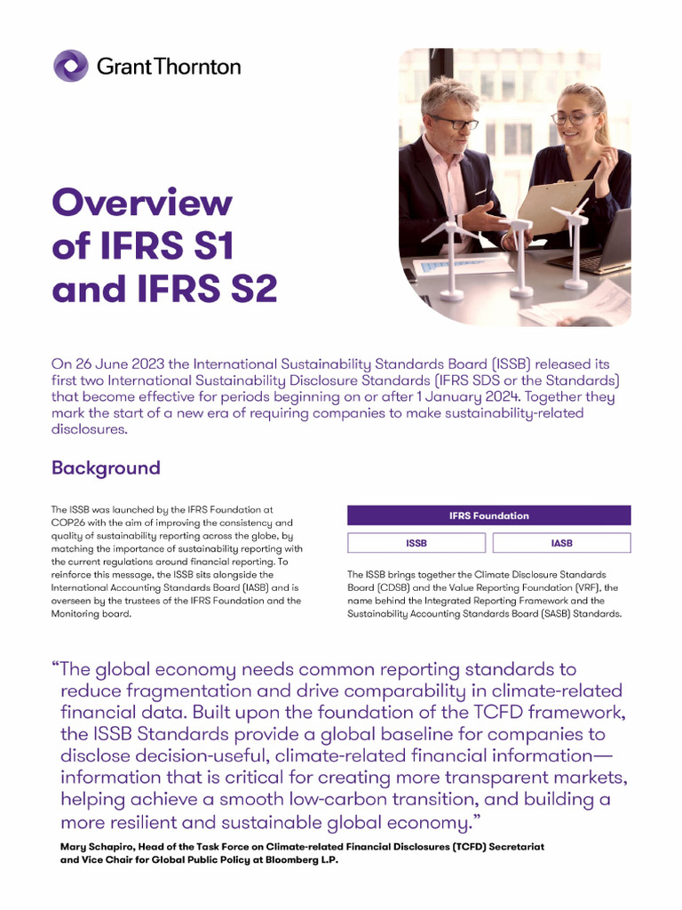 Overview of Ifrs s1 and Ifrs s2 | PDF | International Financial ...