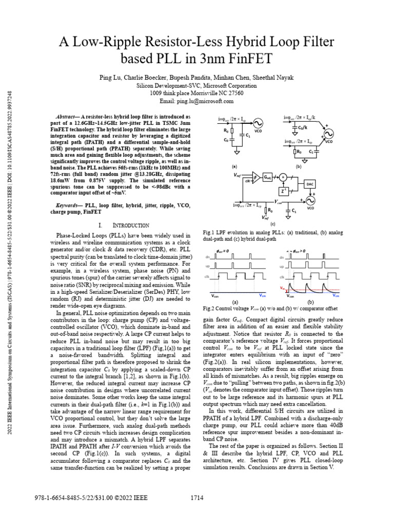 CF - A - Low-Ripple - Resistor-Less - Hybrid - Loop - Filter - Based ...