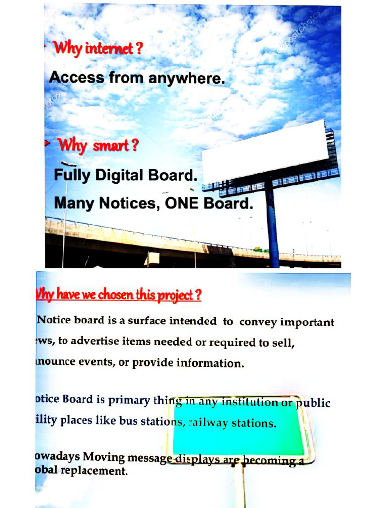 Smart Notice Board | PDF