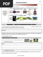 Classification Des Êtres Vivants 6ème Exercices | PDF | Espèces | Tigre