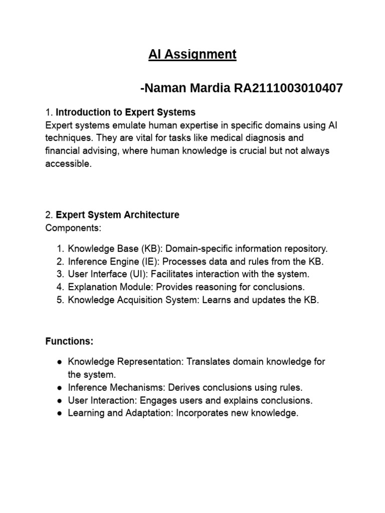 AI Assignment 407 | PDF