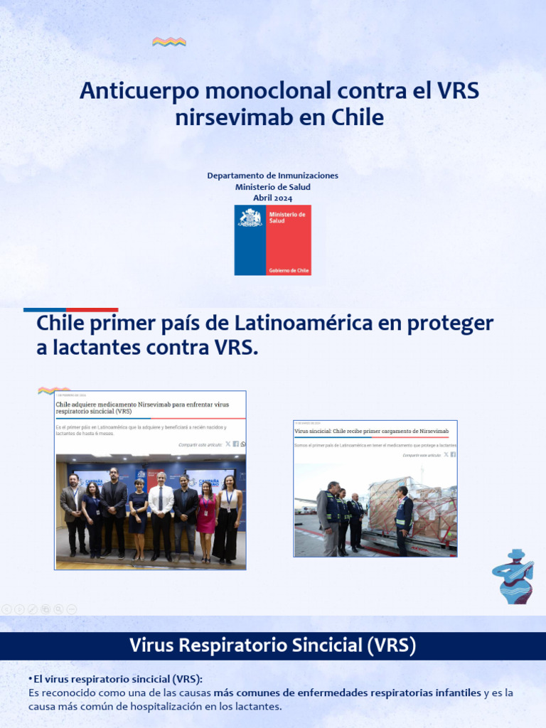 Nirsevimab: Prevención del VRS en Chile | PDF | Virus | Inmunología