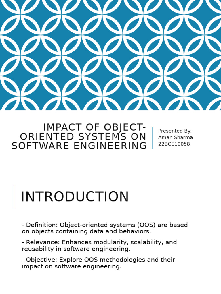 Impact Of Object Oriented Systems Pdf Object Oriented Programming Software Design