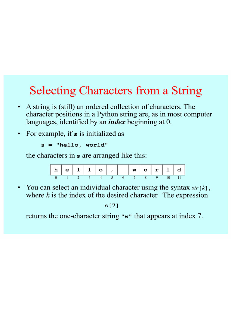 14 Strings in Python | PDF