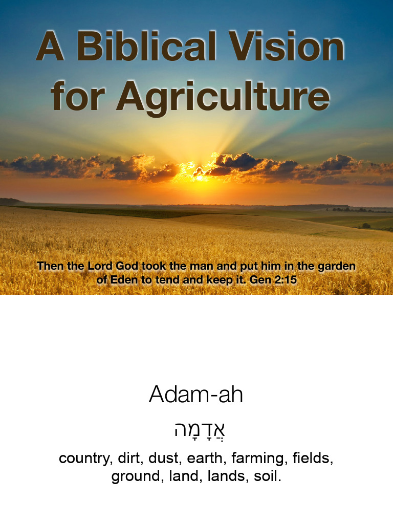 Biblical Principles of Agriculture | PDF