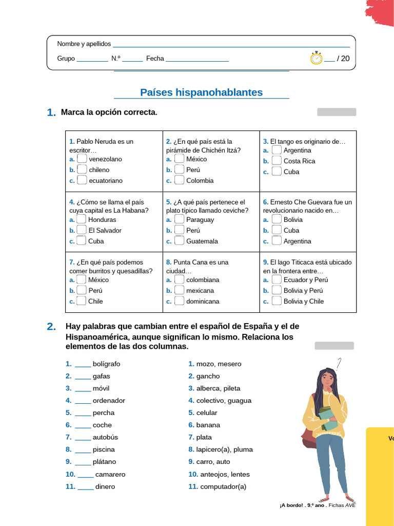 Preguntas sobre cultura hispana | PDF