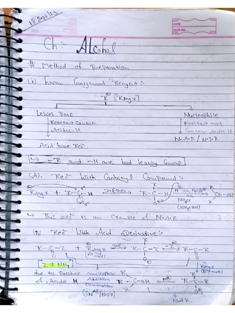 Alcohol Phenol and Ether Notes | PDF