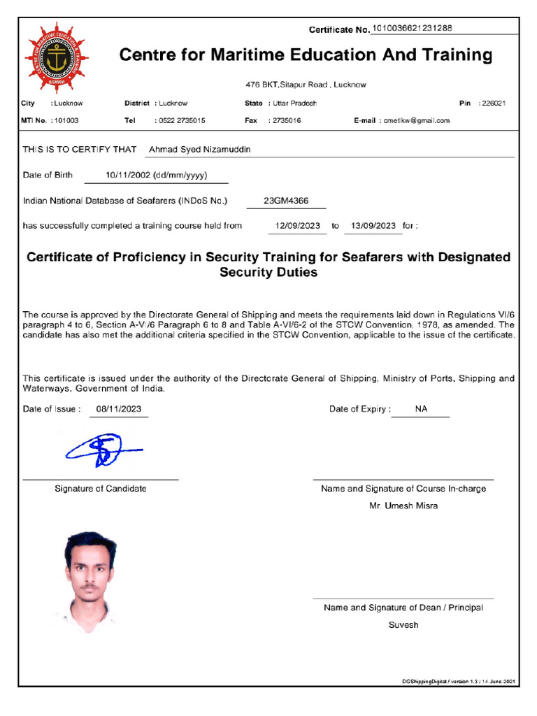 STSDSD Course | PDF
