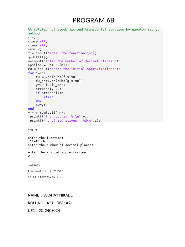 Program 6b | PDF