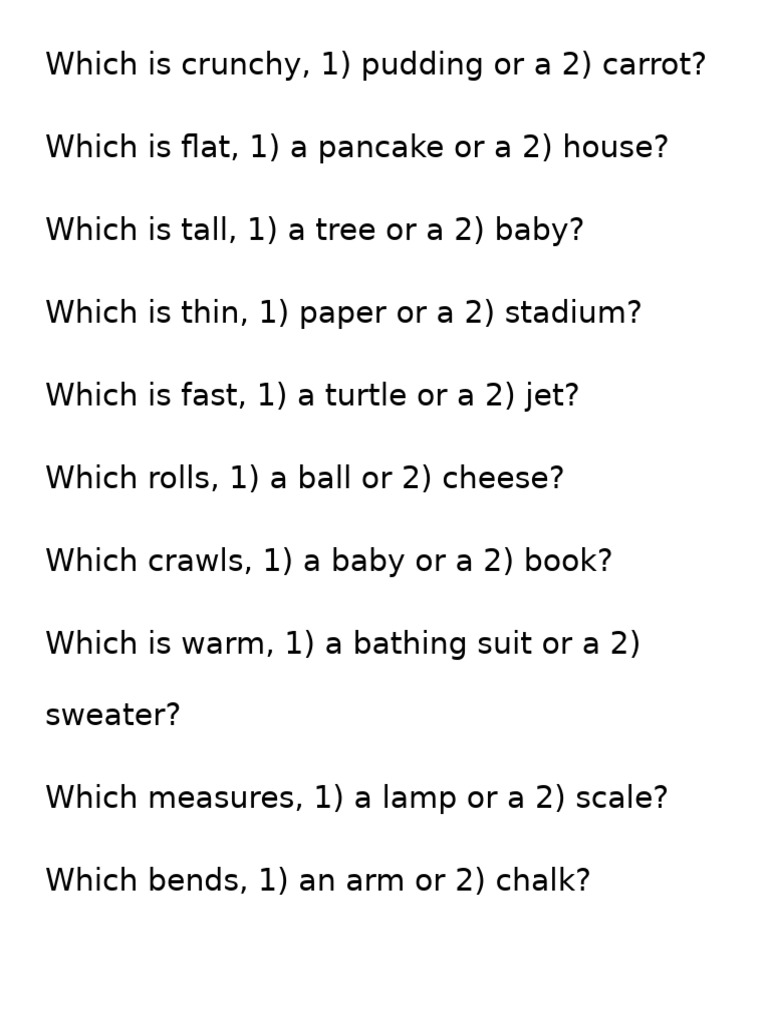 Fun Comparisons: Which Is Which? | PDF
