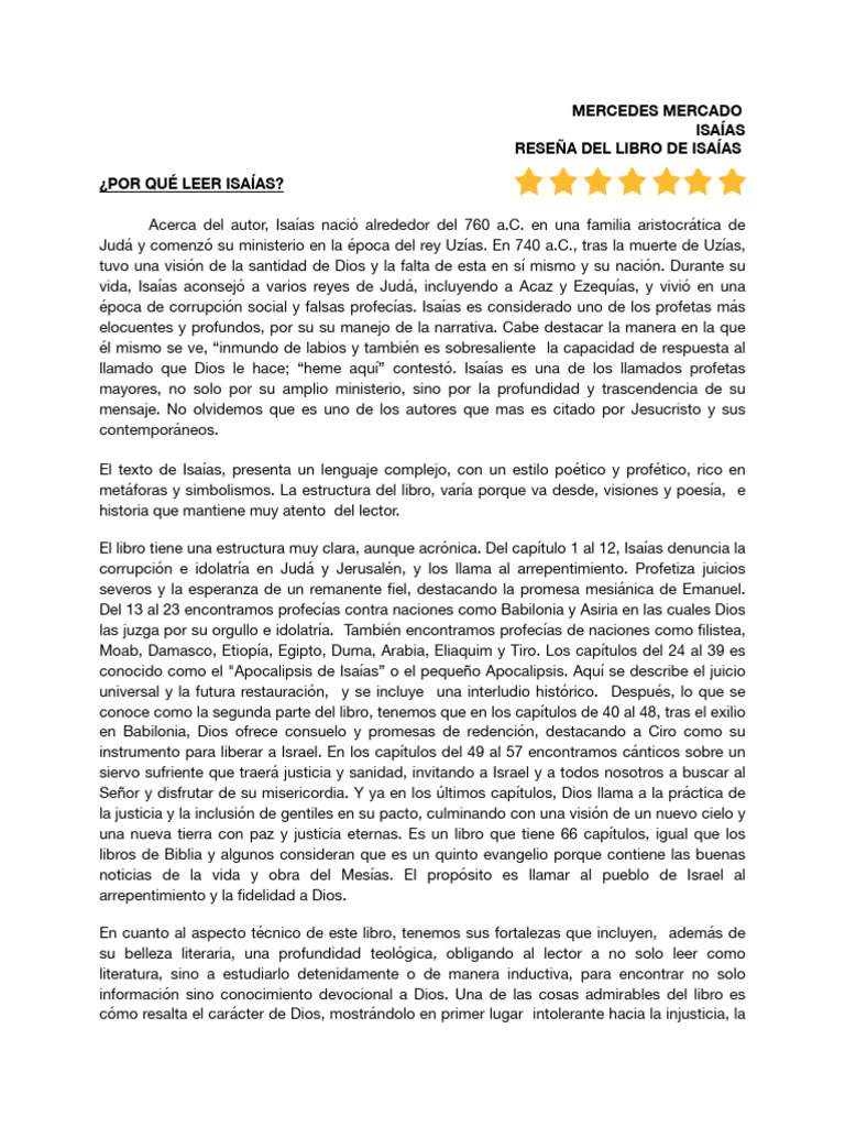 ¿Por Que Leer Isaias? | PDF | Isaias | Libro de Isaías