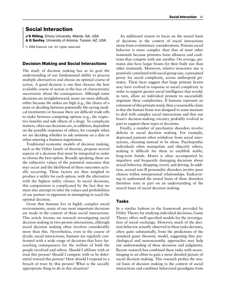 Dorsolateral Prefrontal Cortex; Social Interaction | PDF | Dorsolateral Prefrontal Cortex ...