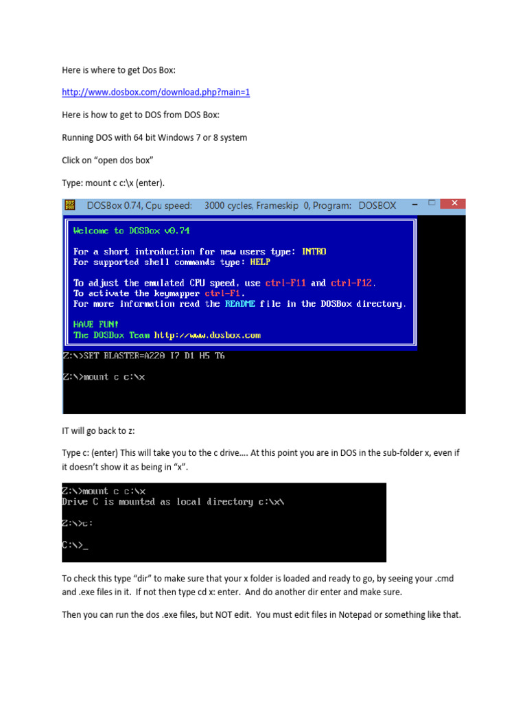 Processing .dzt Files in DOS Box | PDF | Computer File | Software
