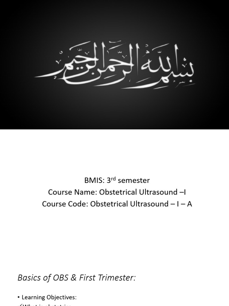 Understanding OBS in Early Pregnancy | PDF | Pregnancy | Miscarriage