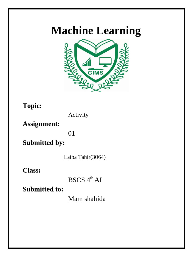 Machine Learning-1 | PDF