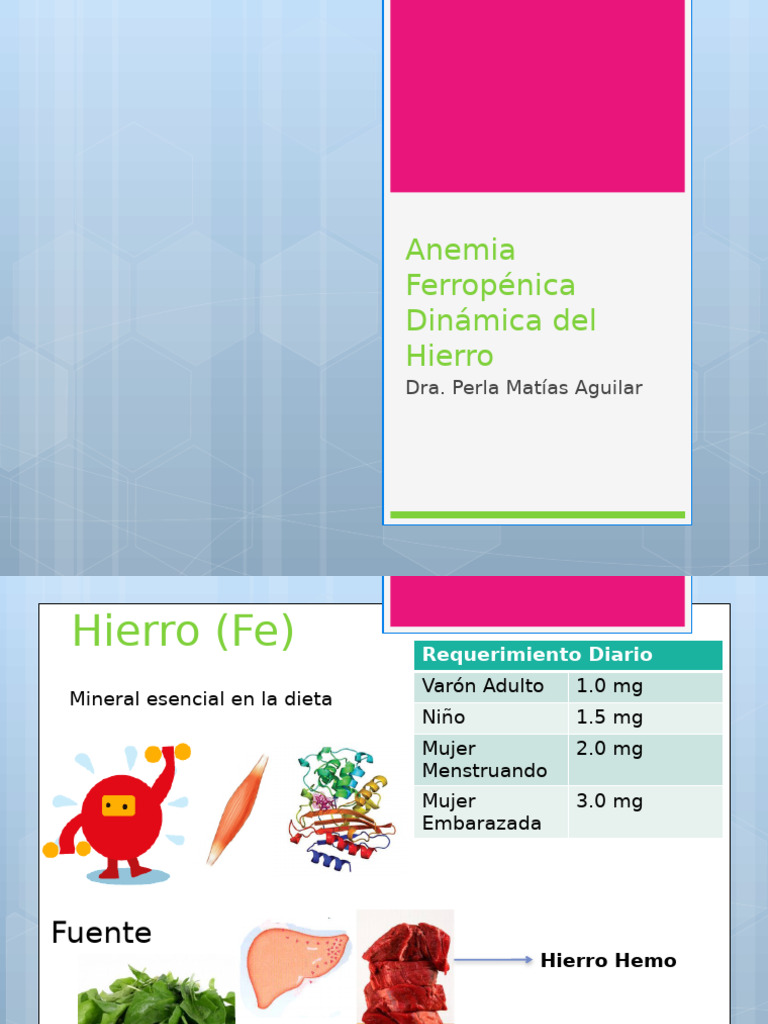 Anemia Ferropenica | PDF | Hierro | Especialidades Medicas