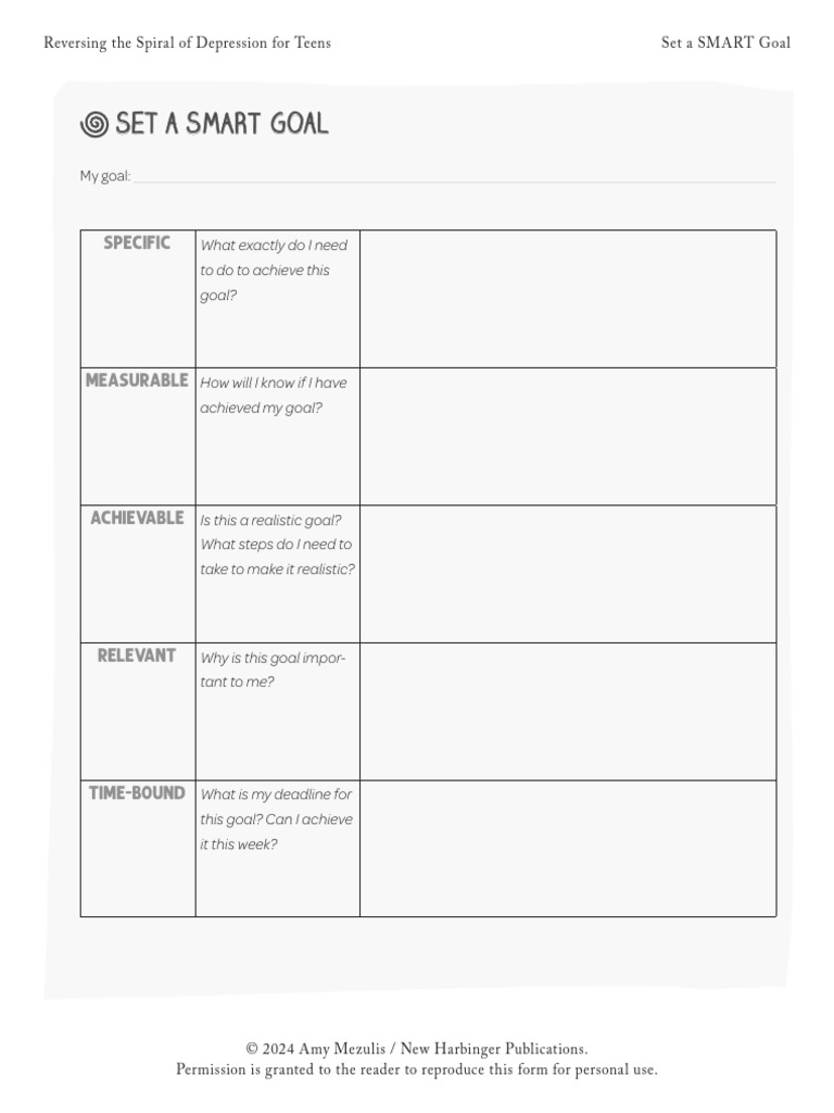 Worksheets Reversing Teen Depression | PDF | Cognition | Psychology