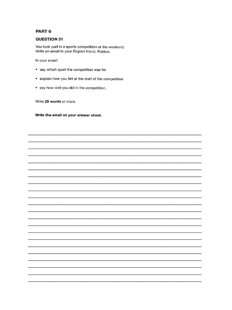 Writing Ket | PDF