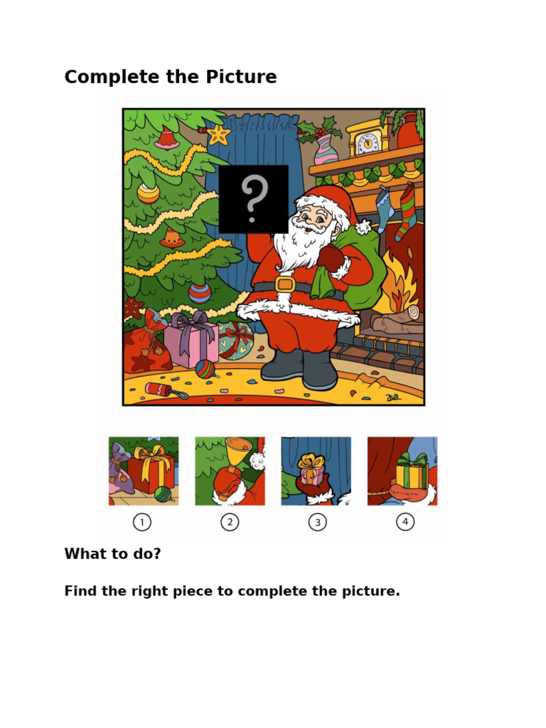 Complete The Picture VIII EVS Puzzle in Eng | PDF