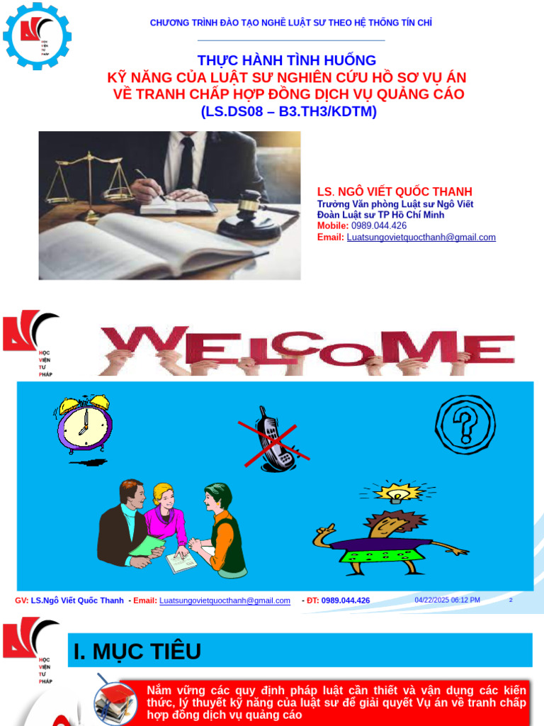 2025.03.15.THTH 08 - Nghien Cuu Ho So -Tranh Chap Hop Dong Dich Vu Quang Cao | PDF