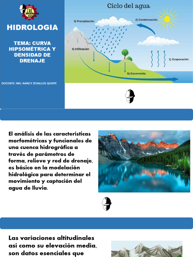 Semana3-Curva Hipsometrica | PDF | Hidrología | Cuenca de drenaje