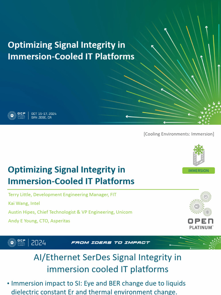 5490 - Optimizing Signal Integrity in Immersion-Cooled IT Platforms ...