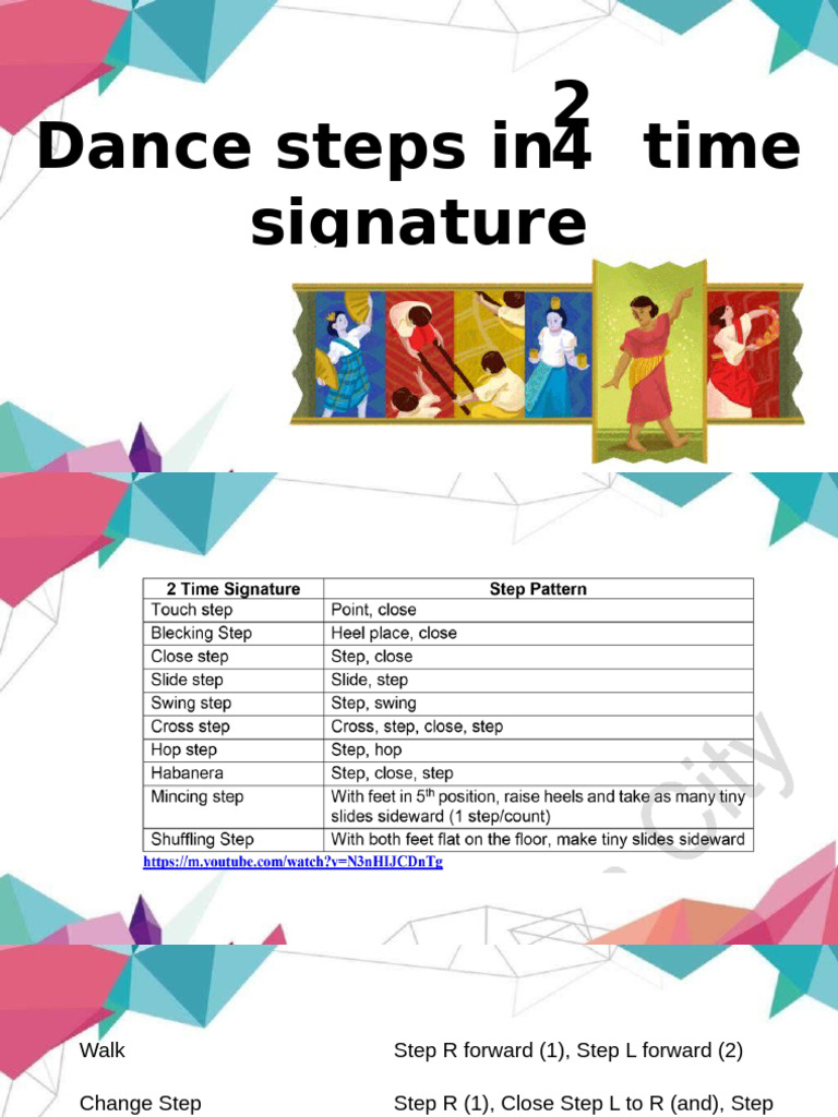 LESSON 3 Dance Steps in 2 4 Time Signature | PDF