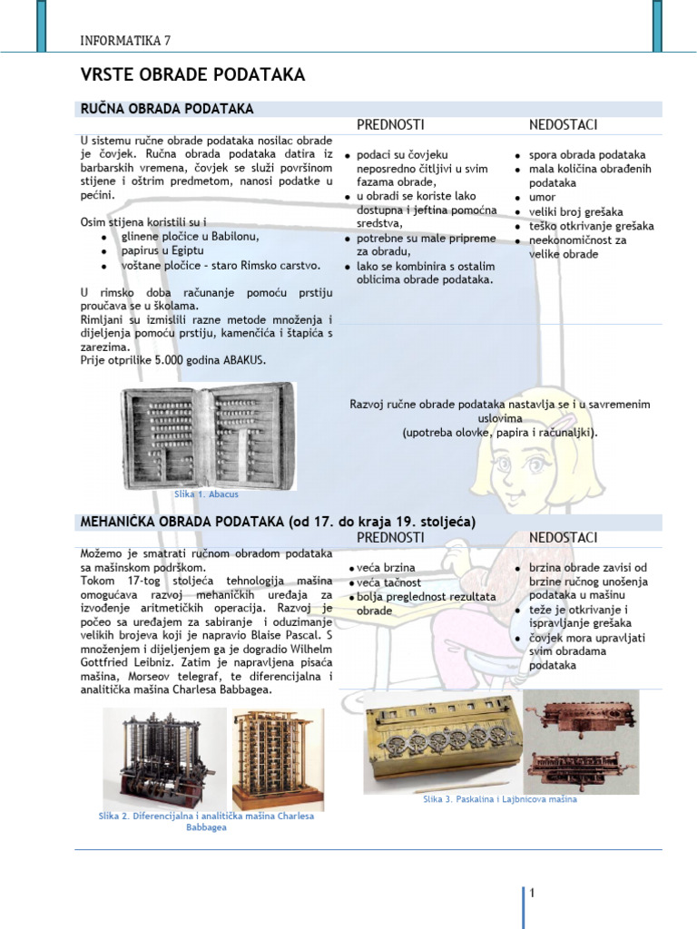 Vrste Obrade Podataka | PDF