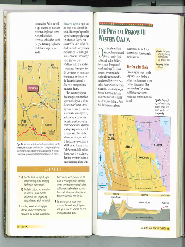 Physical Regions of W. Canada | PDF