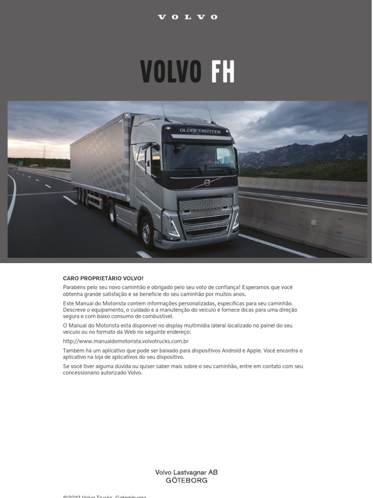 Volvo Manual Do Motorista FMX 540 e FH | PDF | Motores | Freio