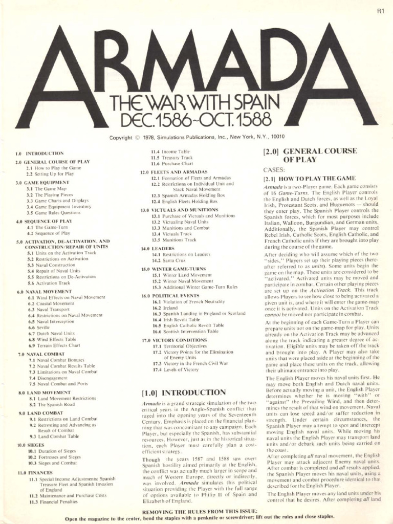 rules counters and maps of armada and armada version II | PDF