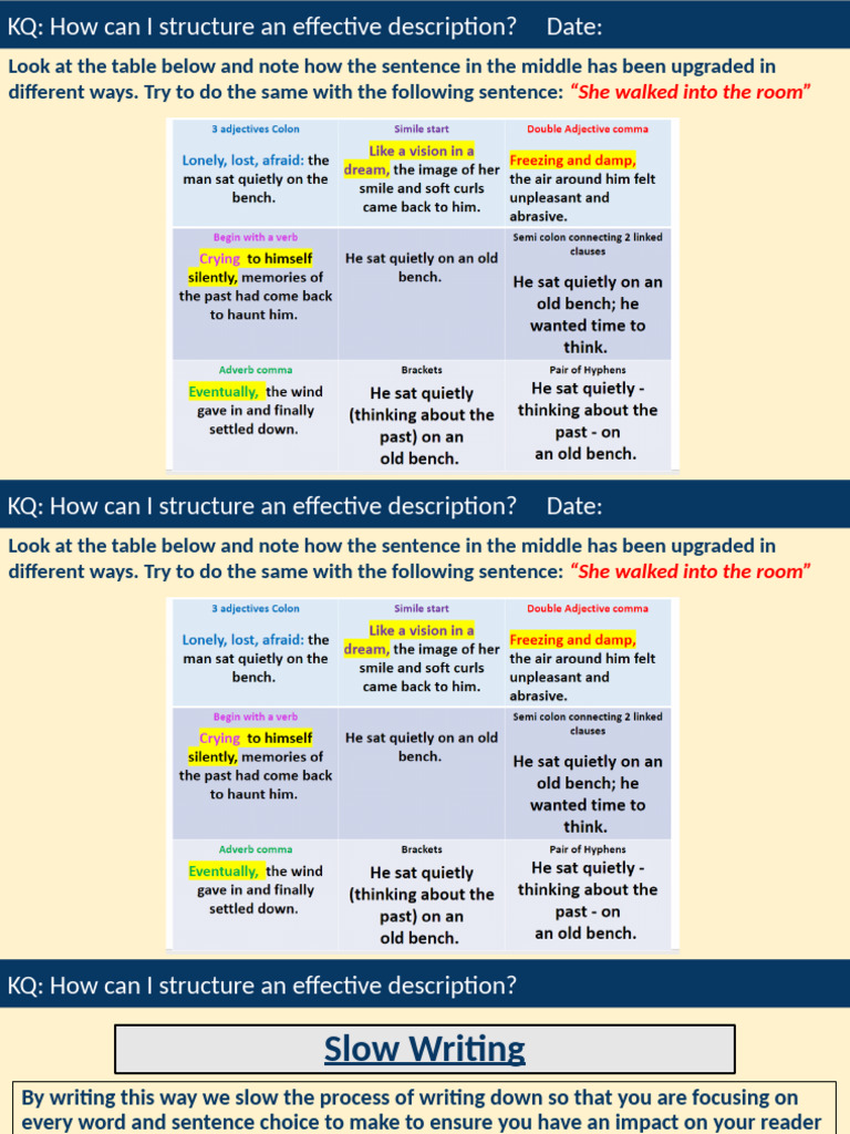 Slow Writing P1 Q5 | PDF | Verb