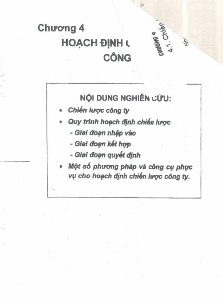 C4_QTCL_Tài liệu Quy trình hoạch định chiến lược | PDF