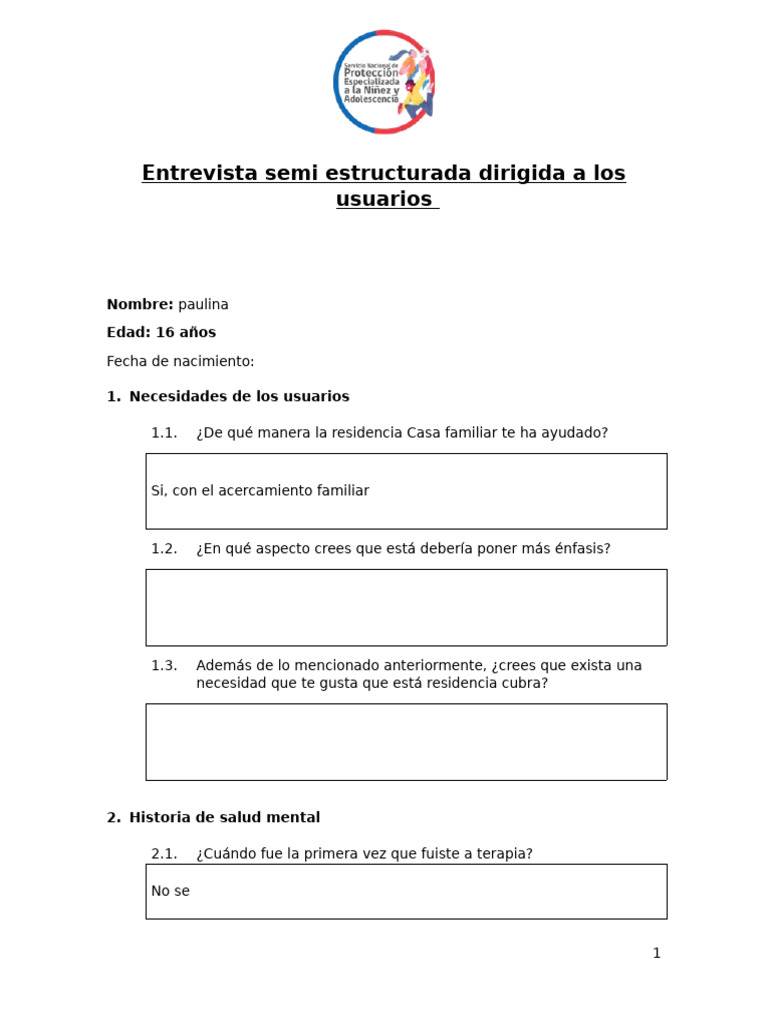Entrevista Semi-Estructurada | PDF | Conceptos psicologicos | Sicología