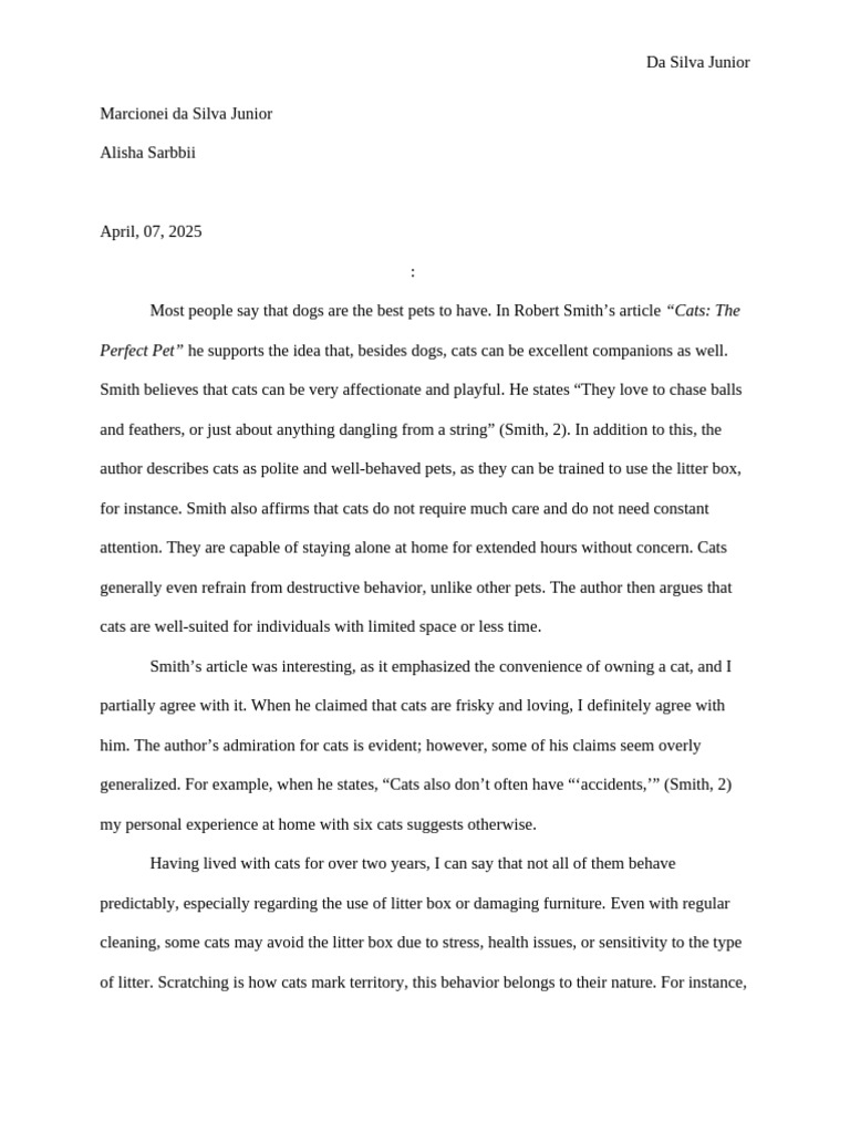 Summary - Cats | PDF