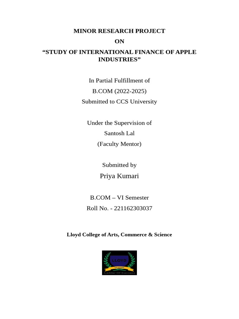 Minor Research Project 2 | PDF