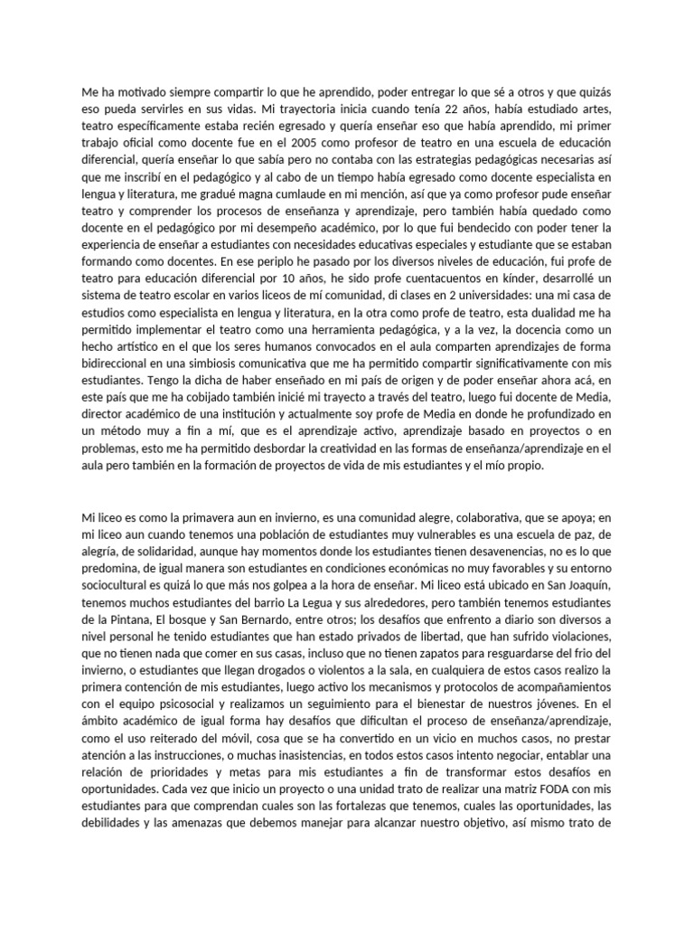 GTP | PDF | Maestros | Aprendizaje