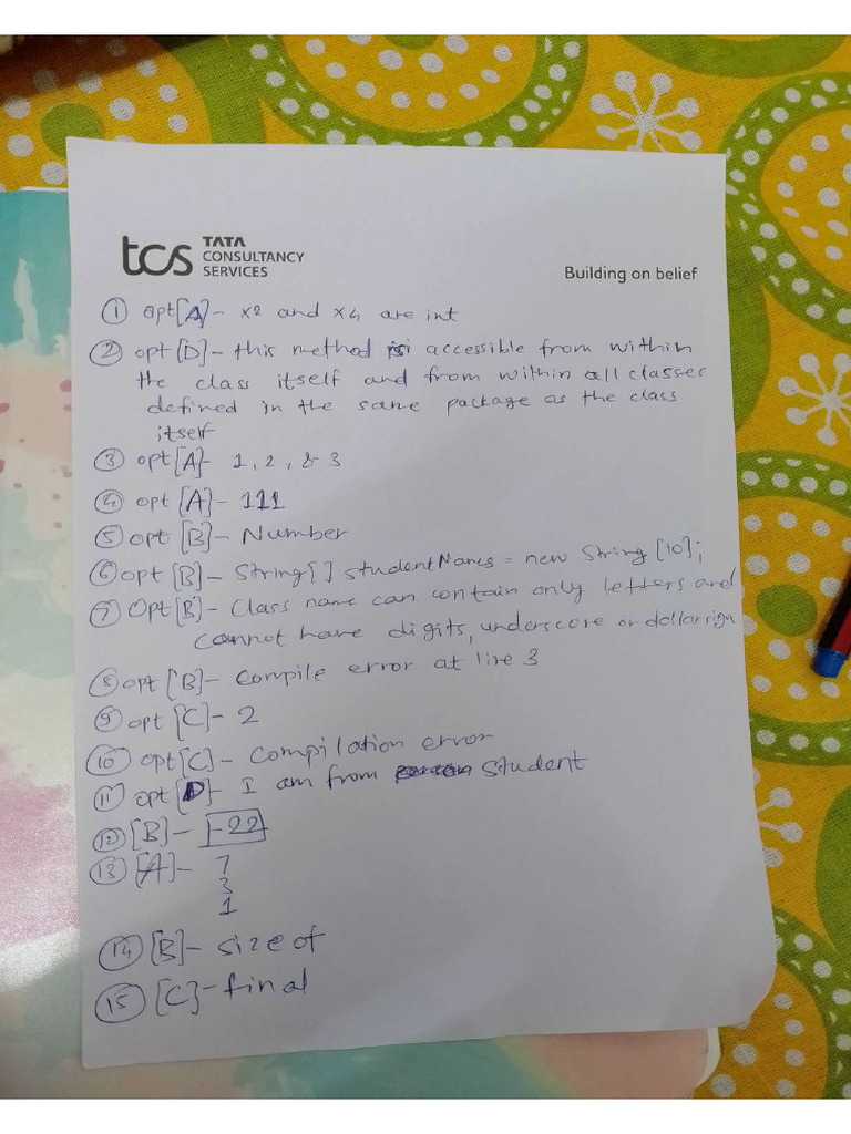 MCQ Answers PDF | PDF