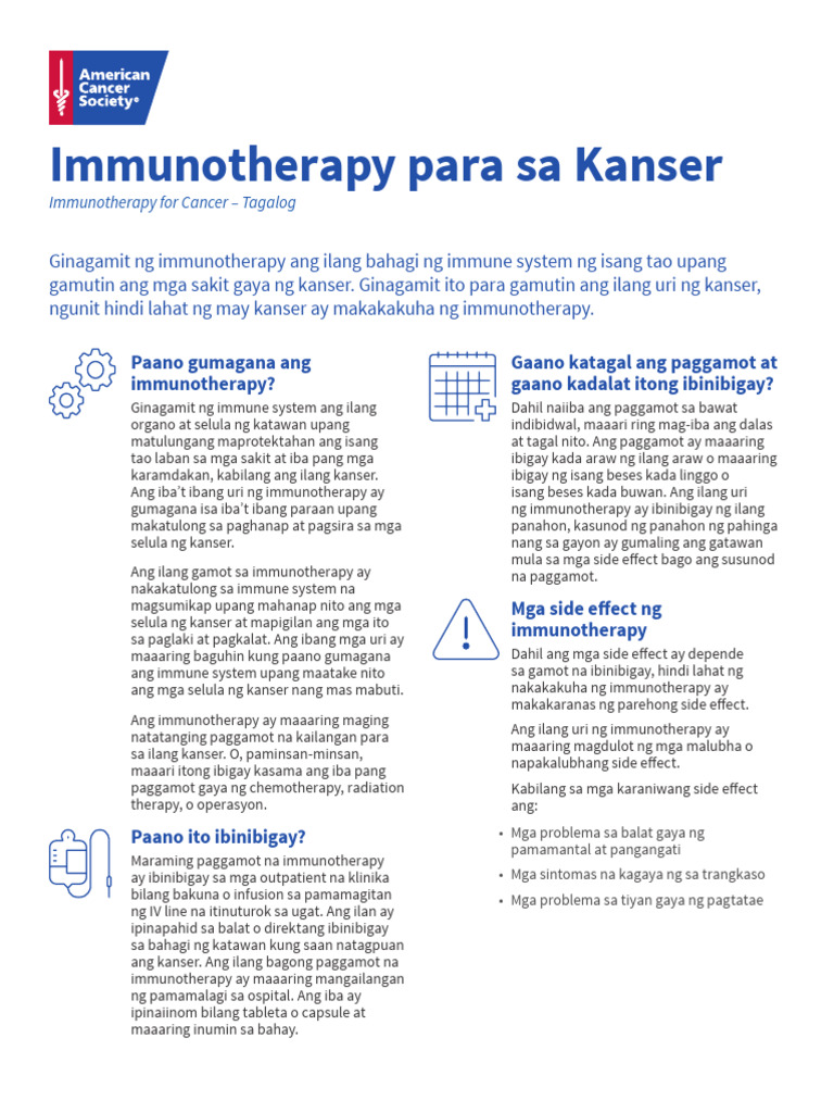 Immunotherapy For Cancer | PDF