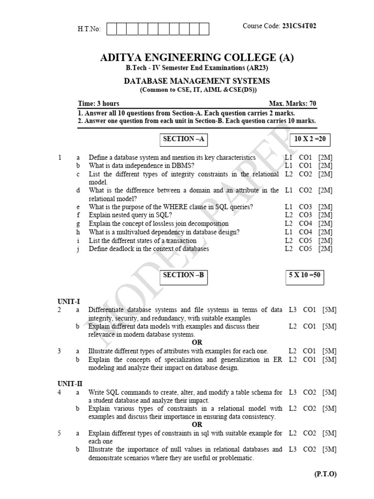 DATABASE MANAGEMENT SYSTEMS (2) | PDF | Databases | Relational Database