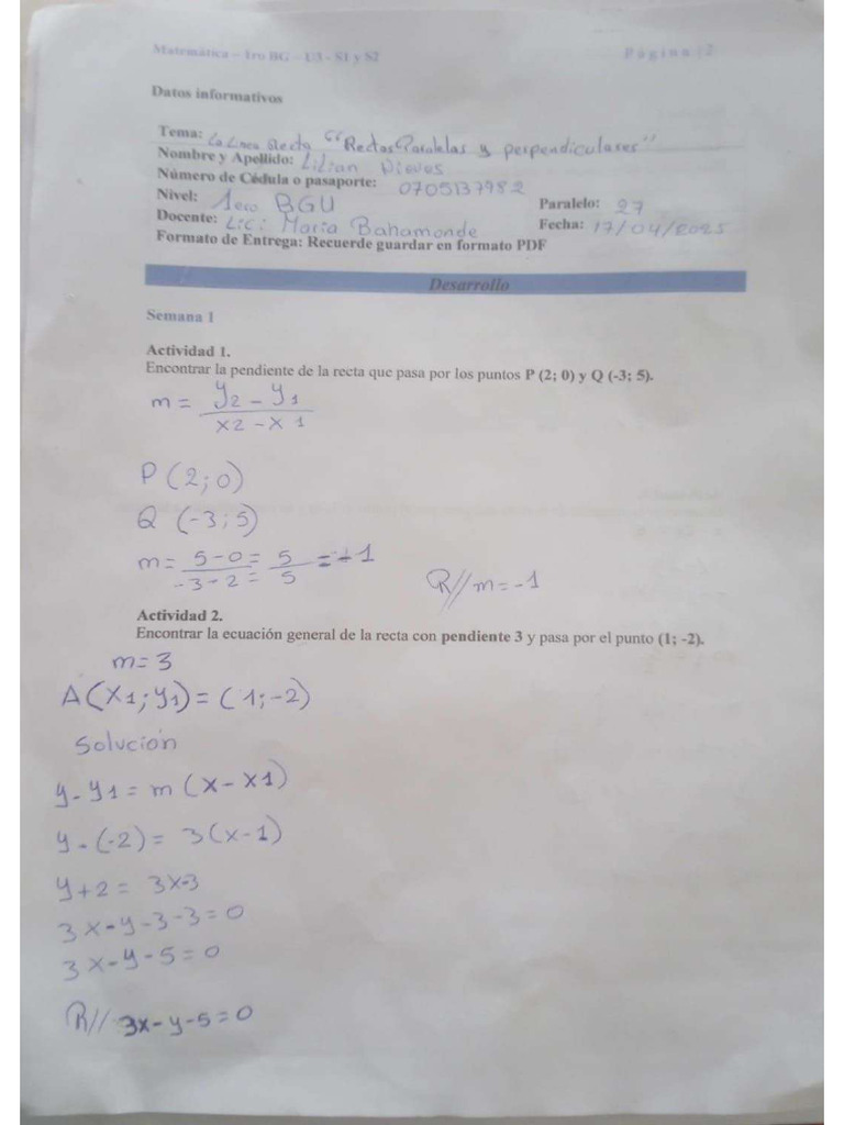 U3 S1 S2 A1 Nieves Lilian Matematica | PDF