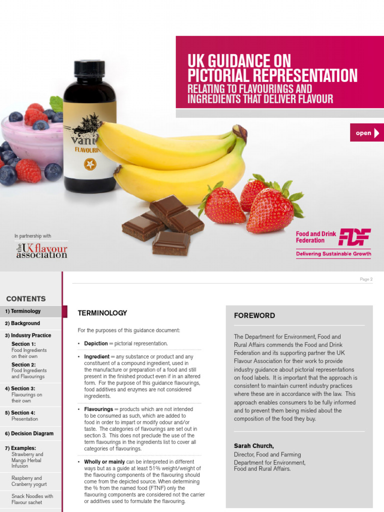 UK Food Labeling on Flavor Representation | PDF | Juice | Diet & Nutrition