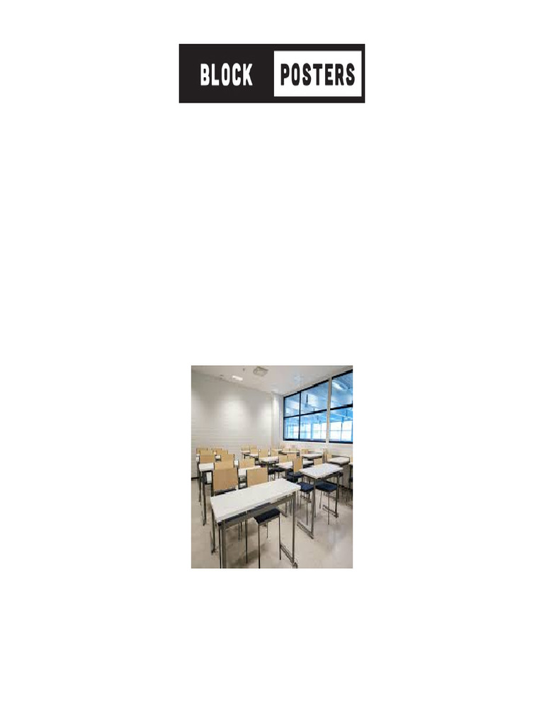 A4 Landscape Block Poster Settings | PDF