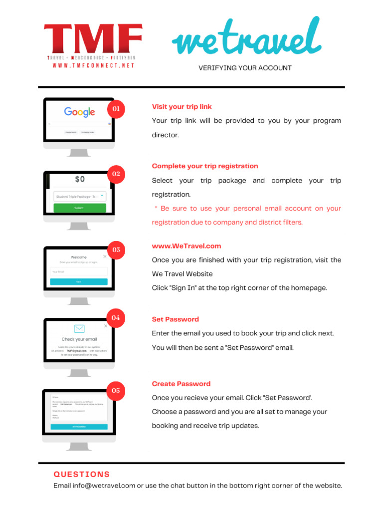 WeTravel Trip Registration Guide | PDF