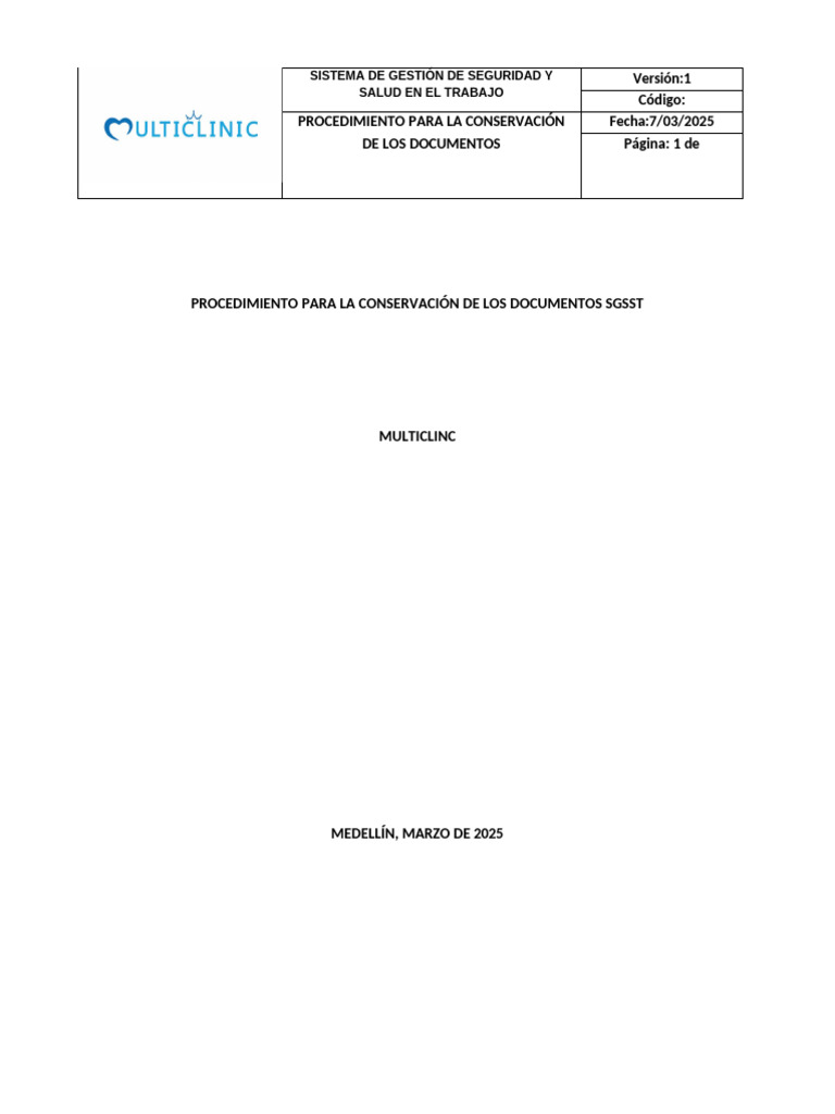 Procedimiento para La Conservación de Los Documentos | PDF | Archivo de computadora | Documento