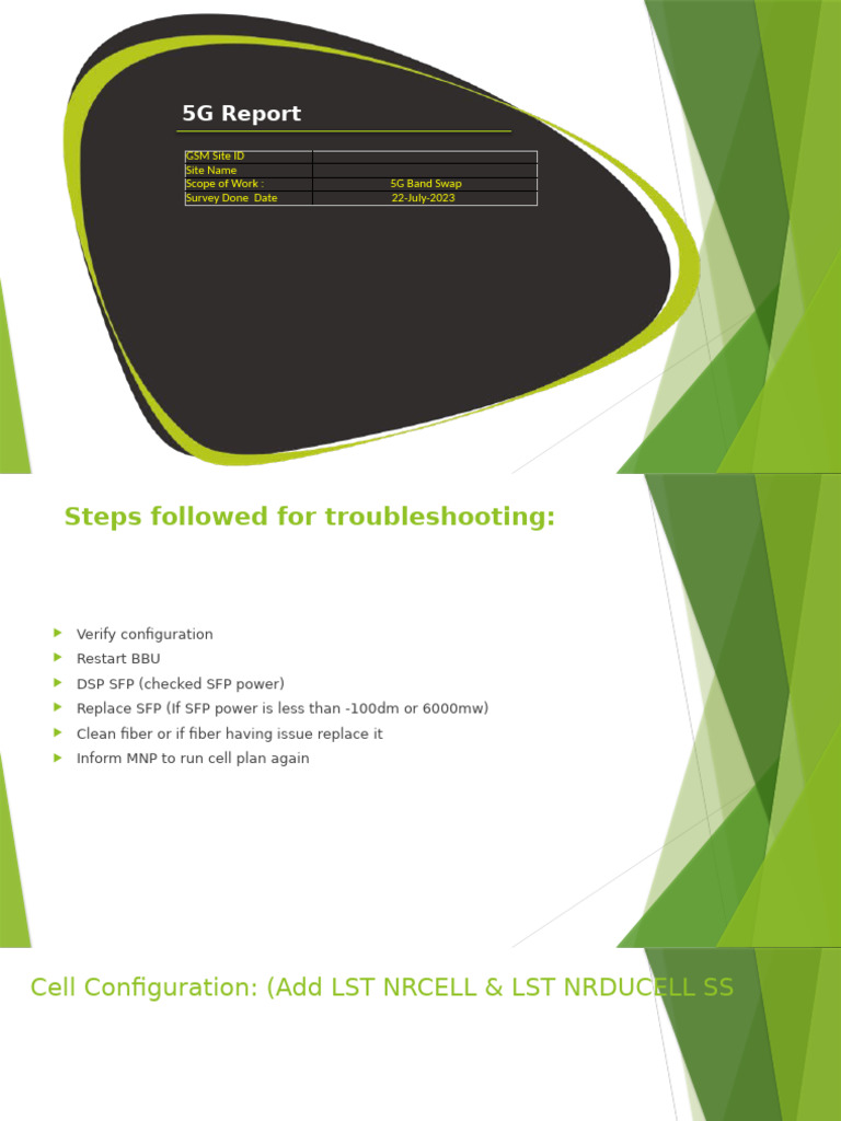 5G Band Swap Troubleshooting Guide | PDF
