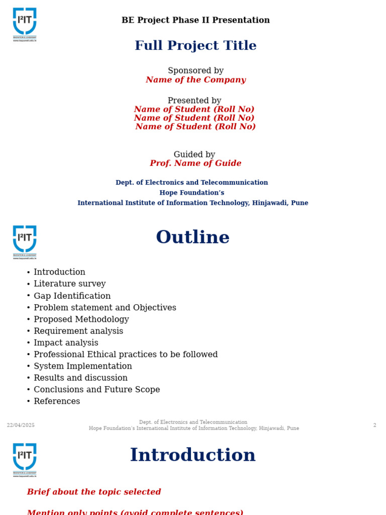 BE Project Phase II Overview and Analysis | PDF | Computing